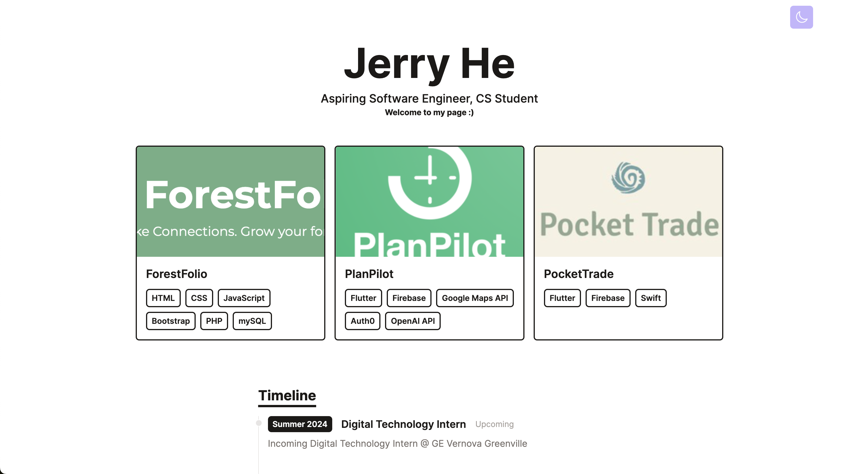 Jerry He Portfolio